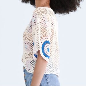 Zara | Tops | Zara Crochet Knit Cropped Toplimited Edition | Poshmark